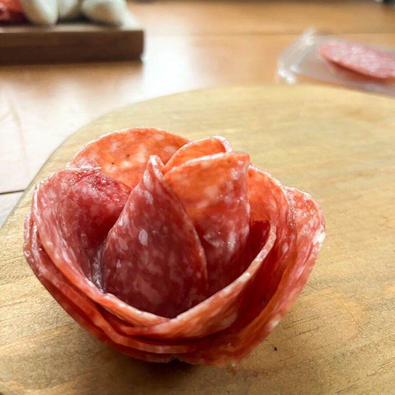 How to Create a Rose Salami for a Charcuterie Board - Amazing ...